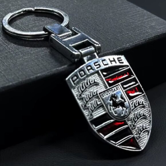 Porsche Design | Accessories | Porsche Stuttgart Hotrod Metal Crest ...